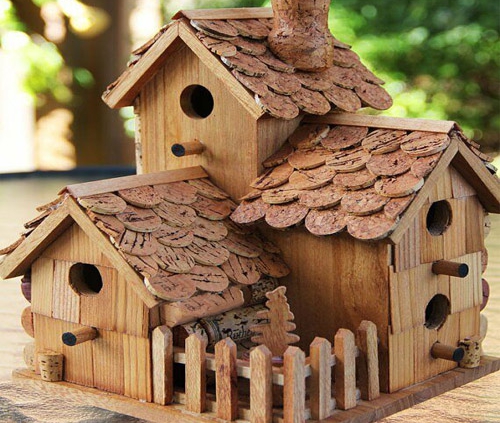 اصول طراحی در لانه پرندگان | لانه چوبی برای پرندگان | خانه بلوط